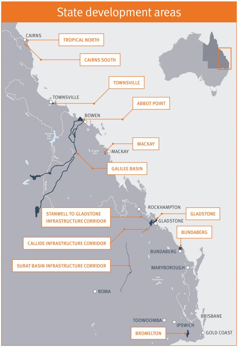 Current state development areas | State Development and Infrastructure